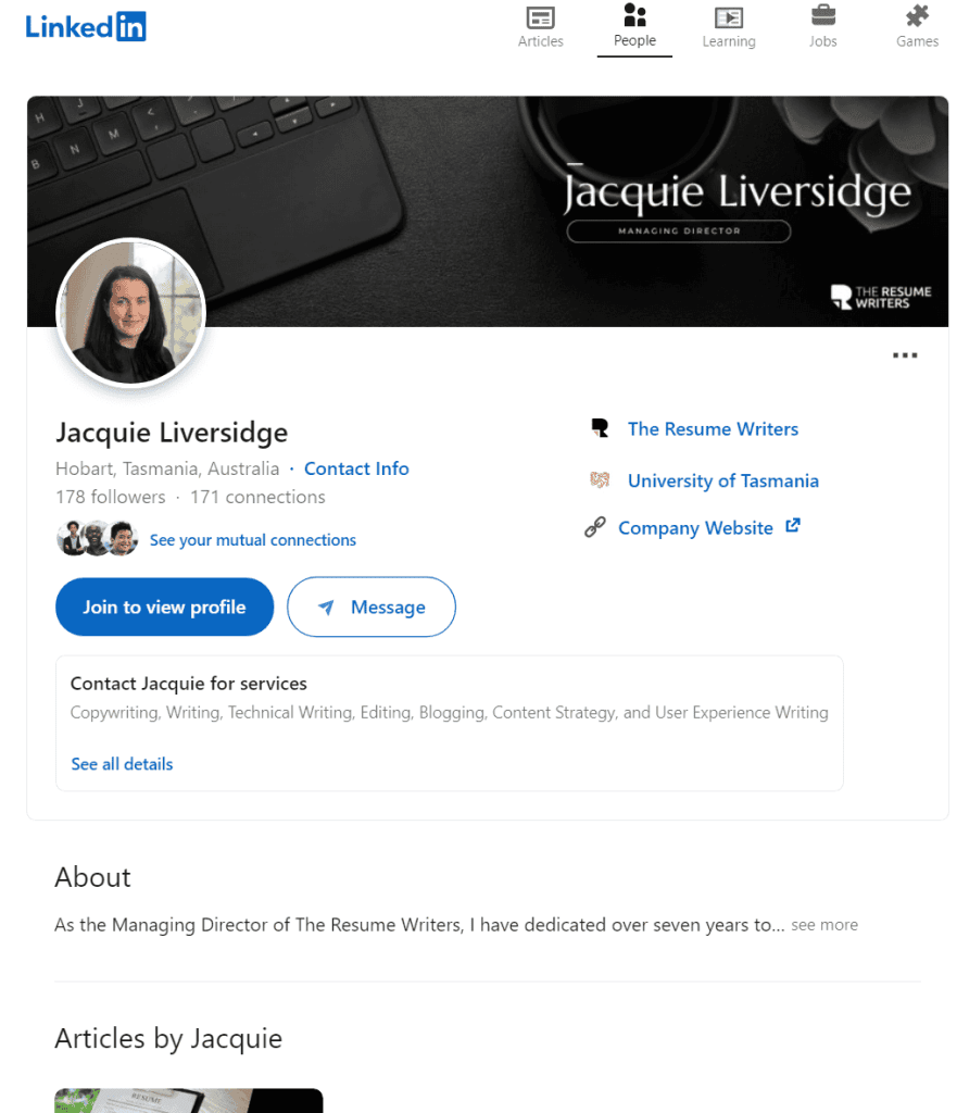 LinkedIn Profile Writing Service - The Resume Writers